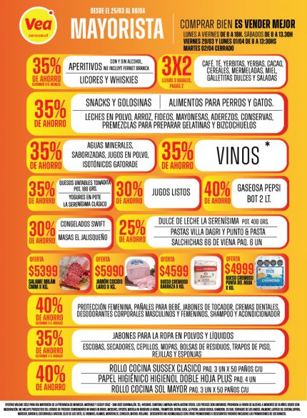 VEA Cencosud » Mendoza » VEA MAYORISTA (Exclusivo Sucursal Vea 196 ...