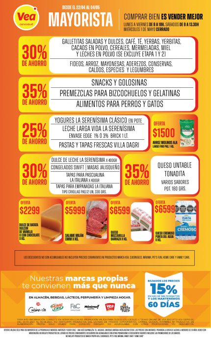 VEA Cencosud » Mendoza » VEA MAYORISTA (Exclusivo Sucursal Vea 196 ...