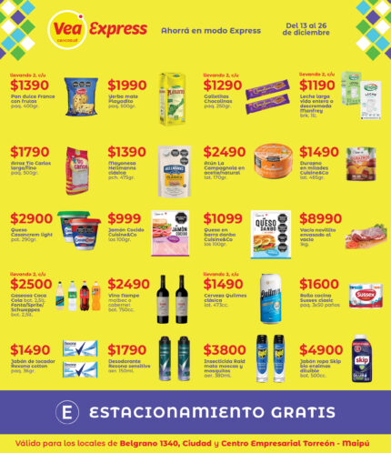 VEA Cencosud » Mendoza VOLANTE VEA EXPRESS BELGRANO | Mendoza